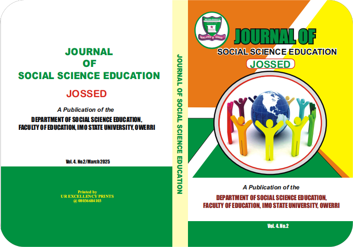 Vol. 4 No. 2 (2025): Journal of Social Science Education JOSSED Vol. 4 ...